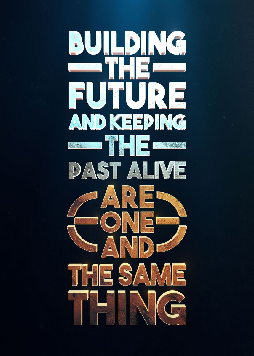 'Building the Future' Poster, picture, metal print, paint by ...