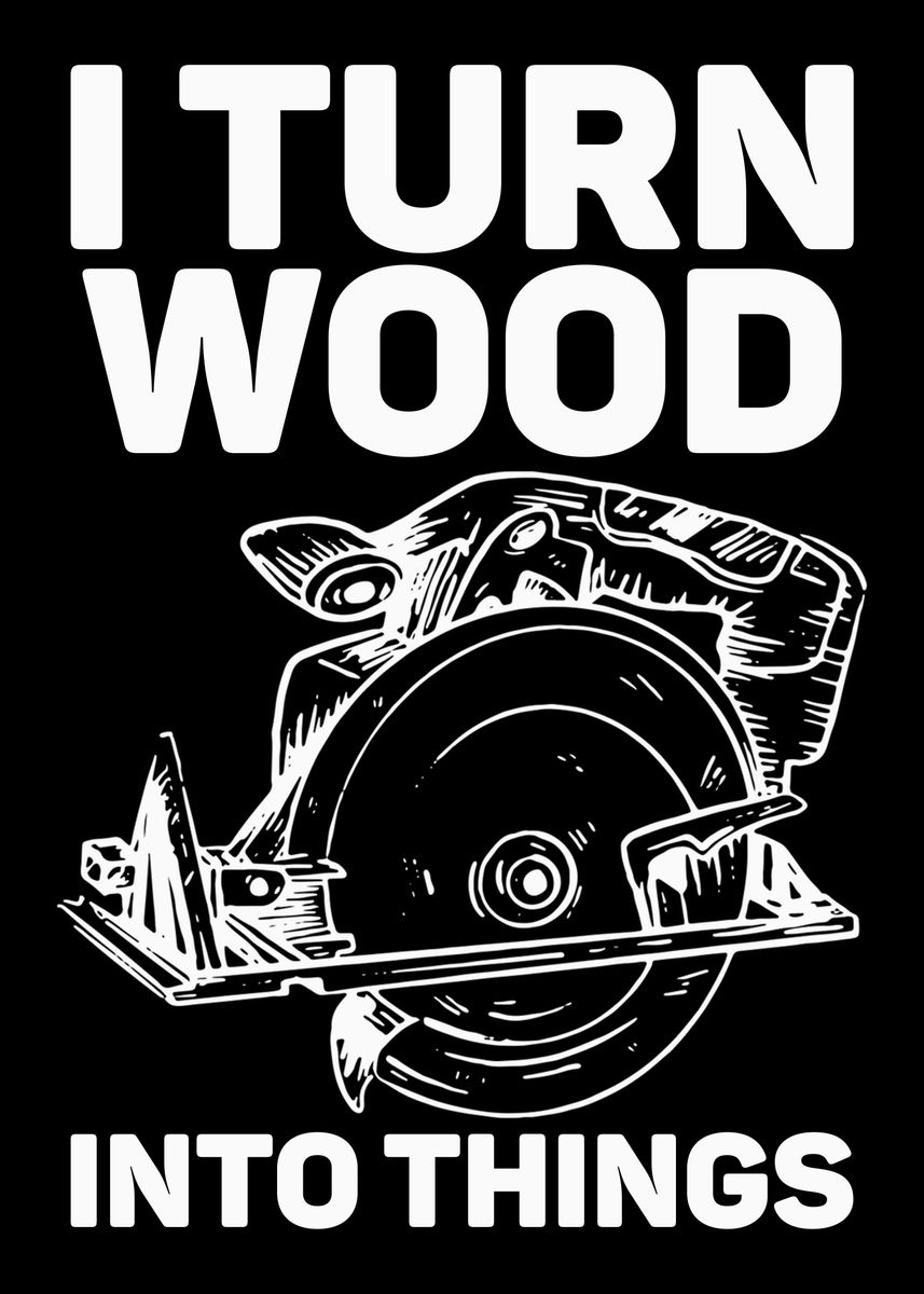 'Craftsman Saw Tool Wood Wo' Poster, picture, metal print, paint by ...