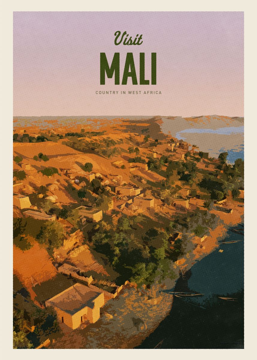 'Visit Mali' Poster by Mercury Club | Displate