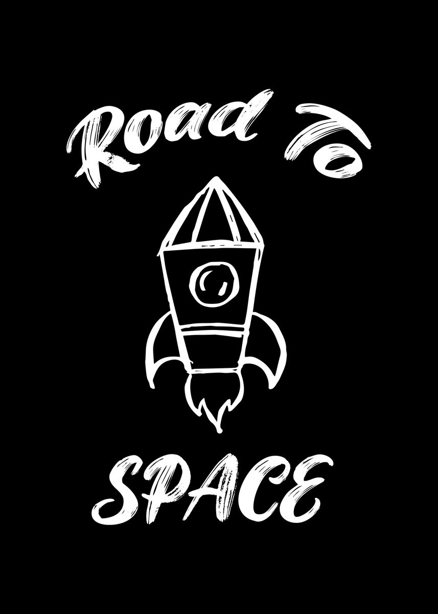 'Road To Space' Poster, picture, metal print, paint by Maricris M ...