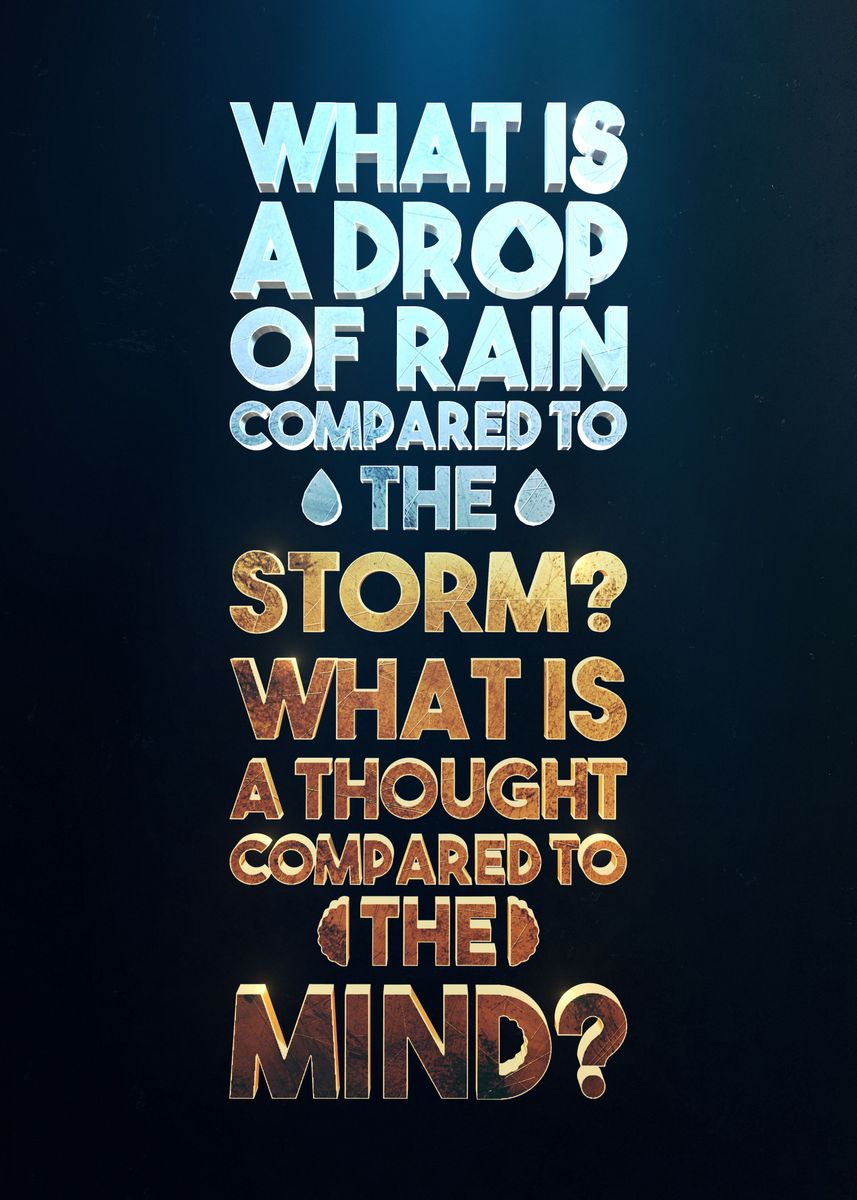 'What is a drop' Poster by Christopher Sanabria | Displate