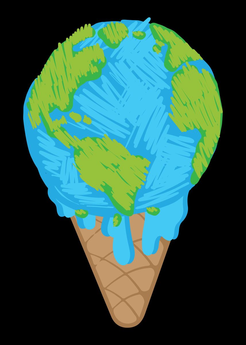 'Climate Change Gift Activi' Poster, picture, metal print, paint by ...