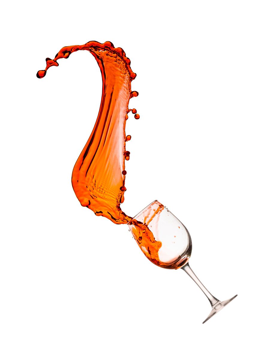 'Wine Splash' Poster, picture, metal print, paint by Dan Brighurst ...