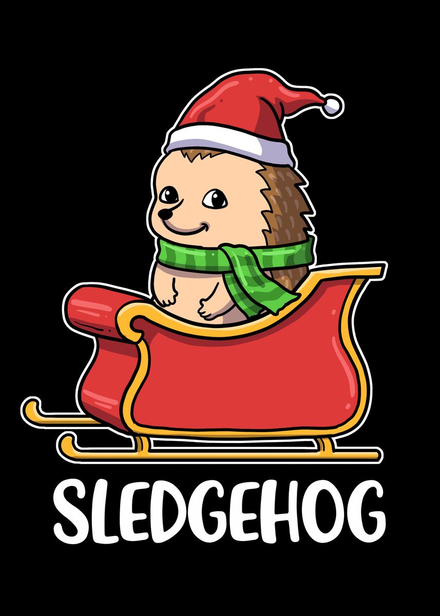 'Sledgehog' Poster, picture, metal print, paint by CatRobot | Displate