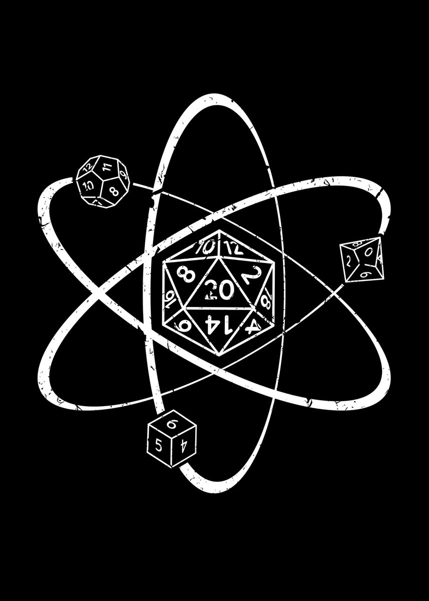 'RPG Tabletop Gamer D20' Poster by HumbaHarry Geitner | Displate