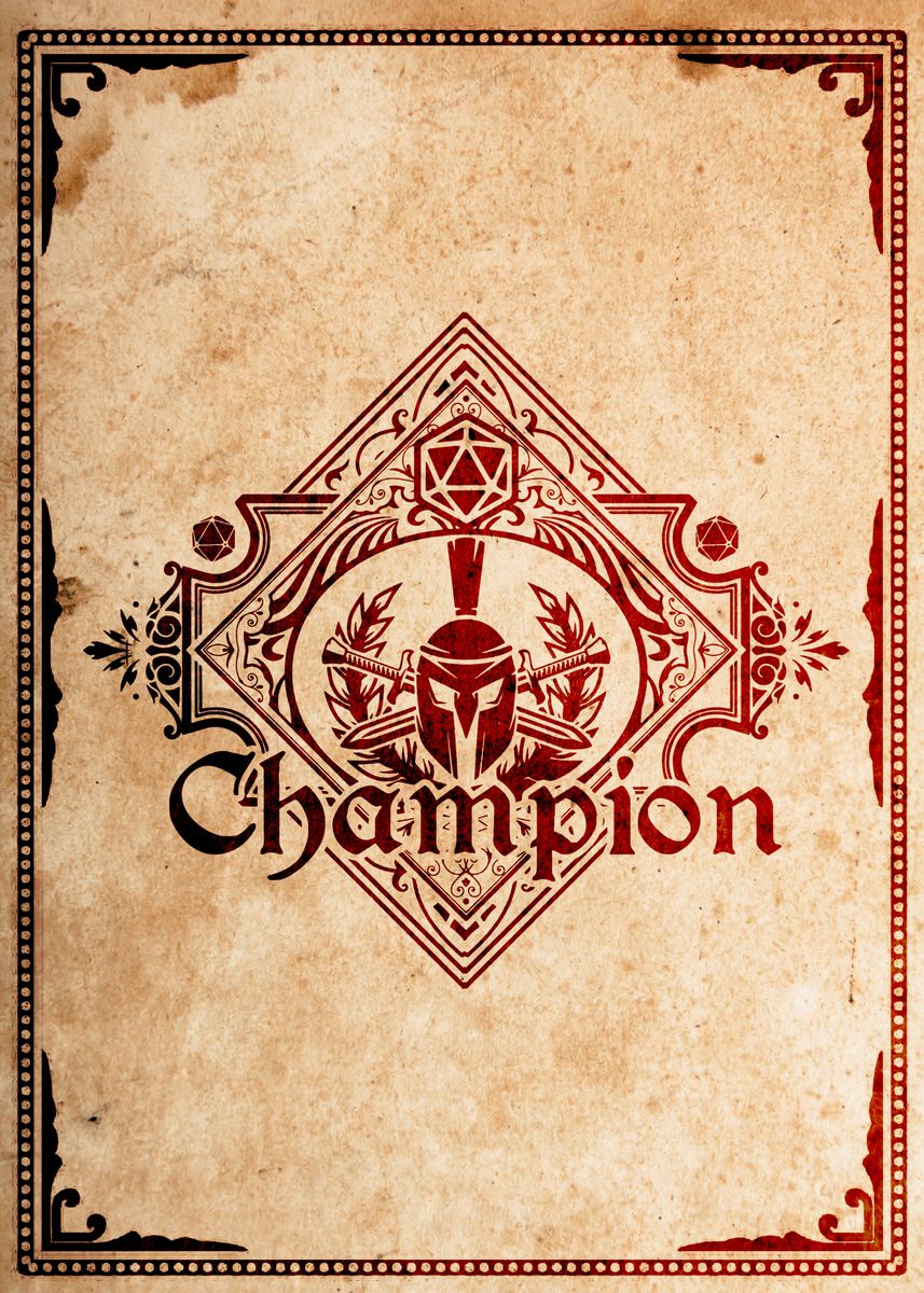 'Champion Class emblem' Poster, picture, metal print, paint by ...