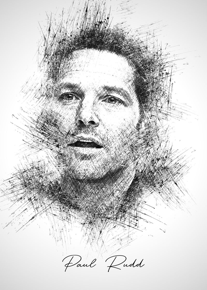 'Paul Rudd' Poster, picture, metal print, paint by Clay Williams | Displate