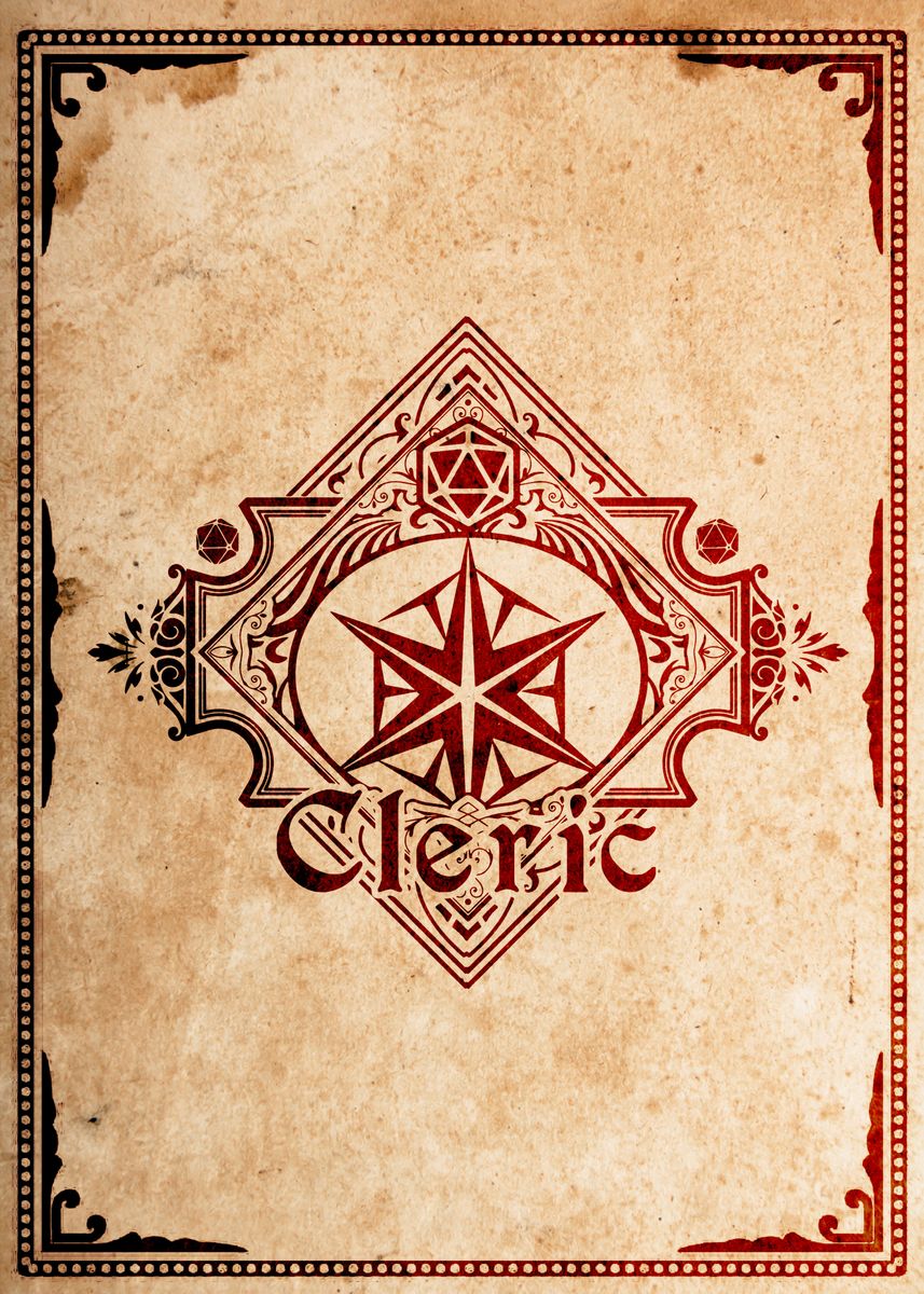 'Cleric Class emblem' Poster, picture, metal print, paint by LouteCrea ...