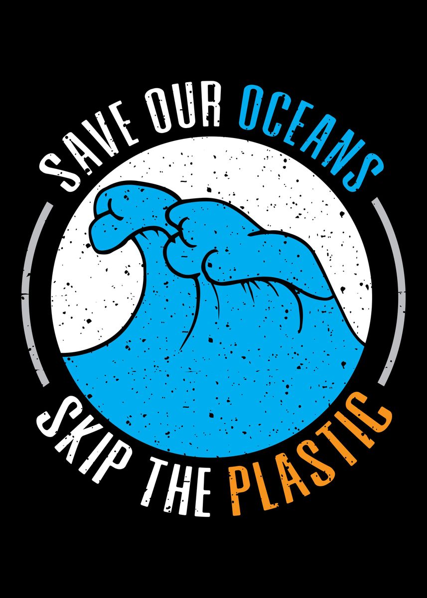 'Plastic Pollution Climate ' Poster, picture, metal print, paint by ...