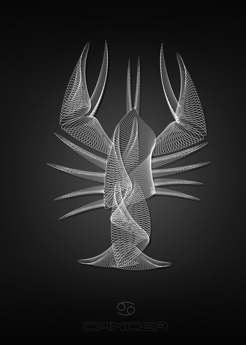 'Zodiac sign cancer' Poster, picture, metal print, paint by Darek ...