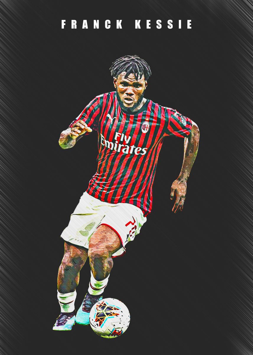 'Franck Kessie' Poster, picture, metal print, paint by Eleanor Haynes ...