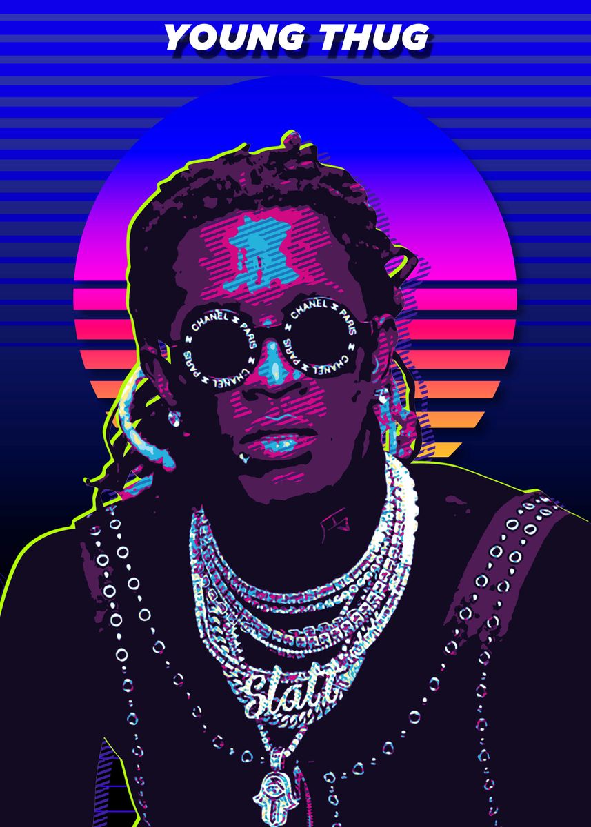 'young thug' Poster, picture, metal print, paint by Top Collection ...