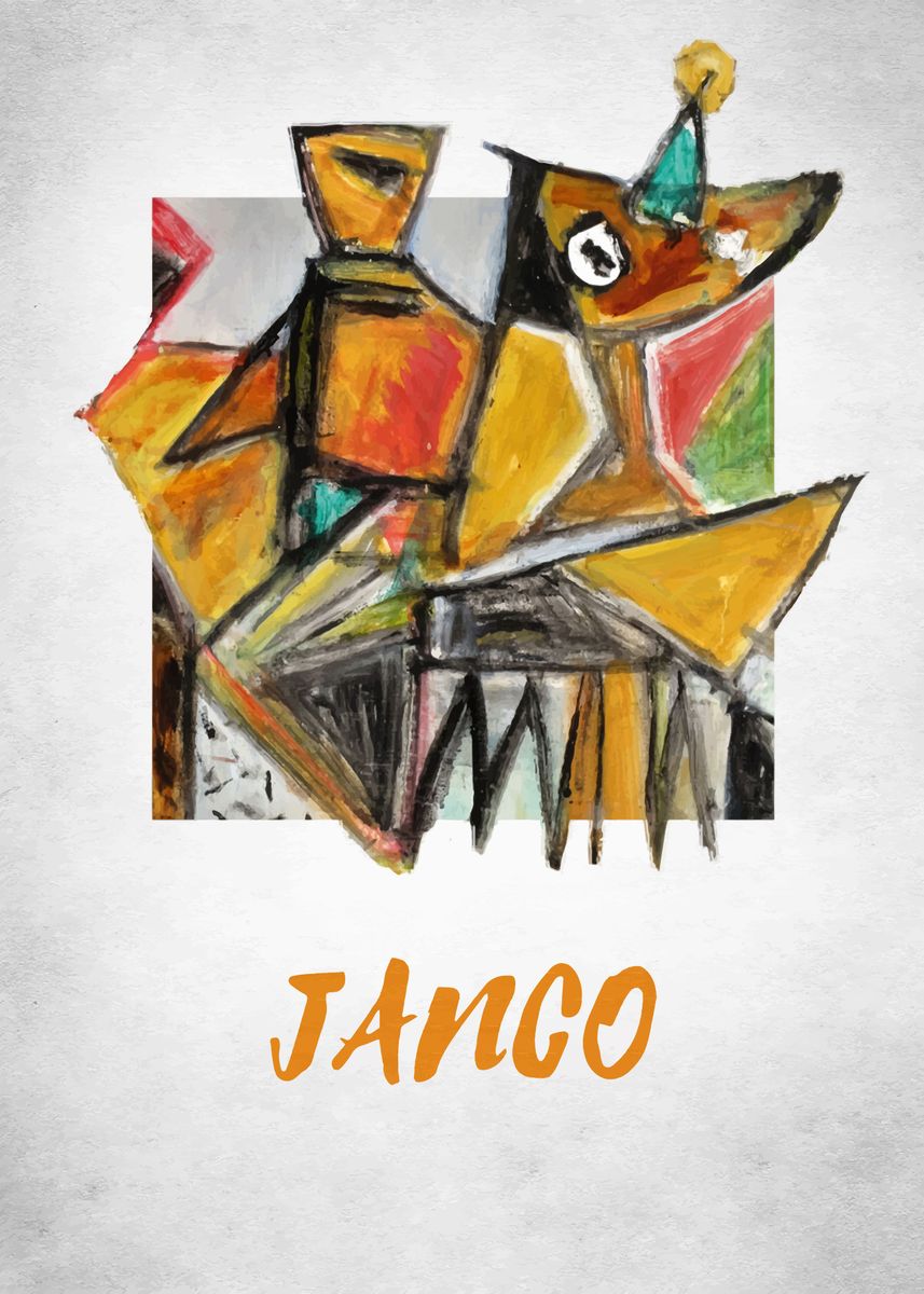 'Marcel Janco' Poster, picture, metal print, paint by Bo Kev | Displate