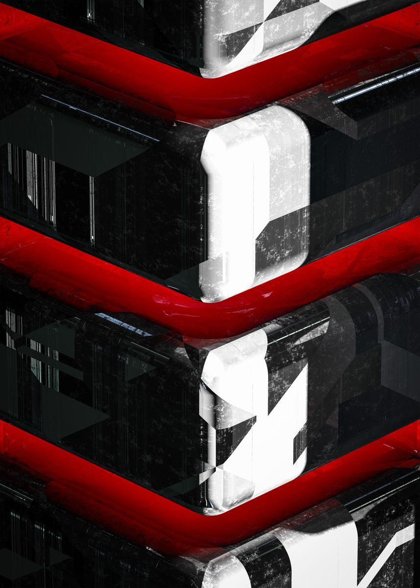 'Space Station IV' Poster, picture, metal print, paint by Abaj | Displate