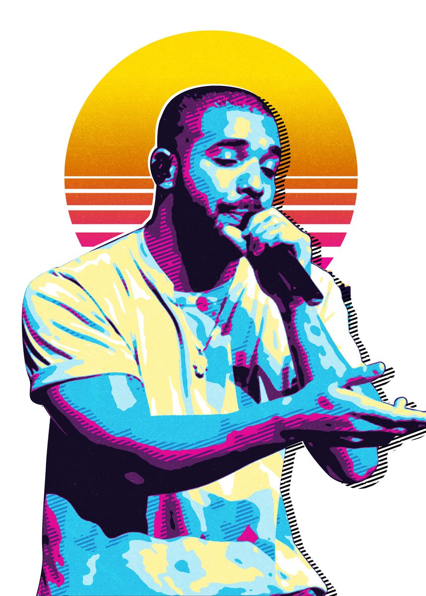 'Drake ' Poster, picture, metal print, paint by San Creative | Displate