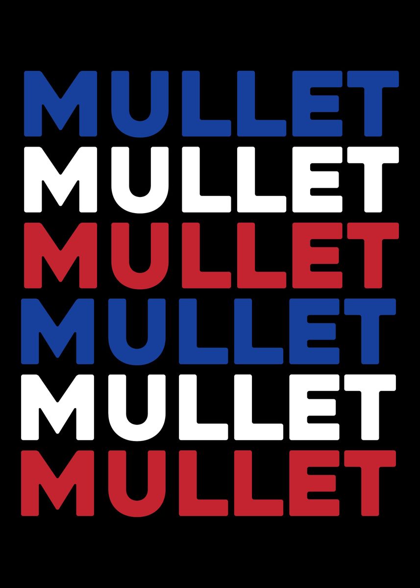 'Mullet Pride Redneck' Poster, picture, metal print, paint by ...