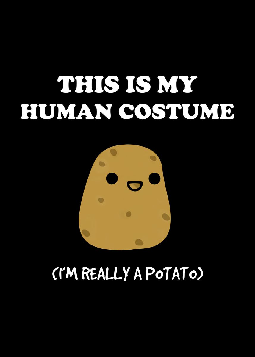 'funny potato' Poster, picture, metal print, paint by jantikusuma ...