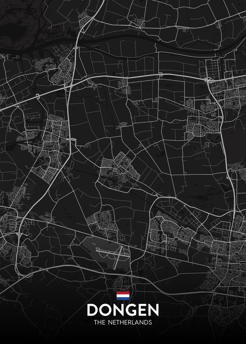 'Dongen NL' Poster, picture, metal print, paint by IMR Designs | Displate