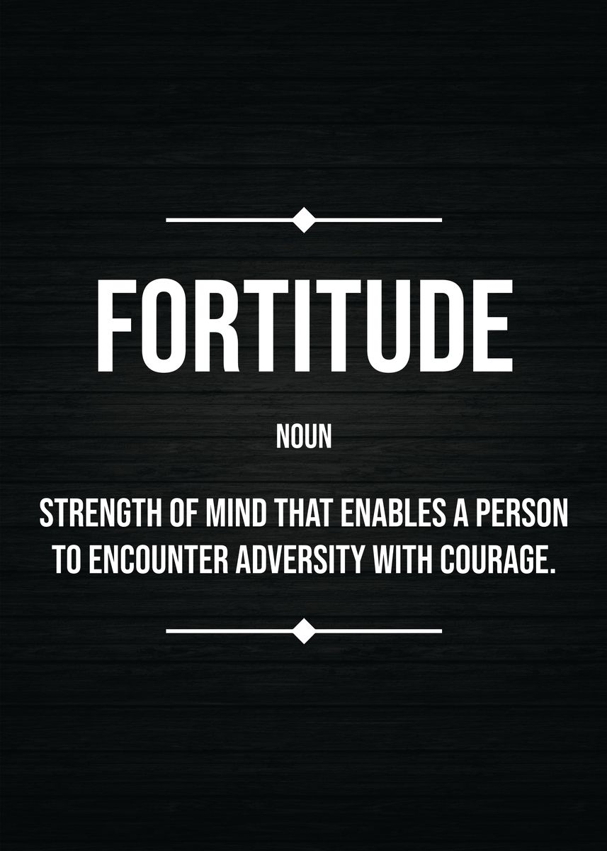 'Fortitude' Poster, picture, metal print, paint by CHAN | Displate