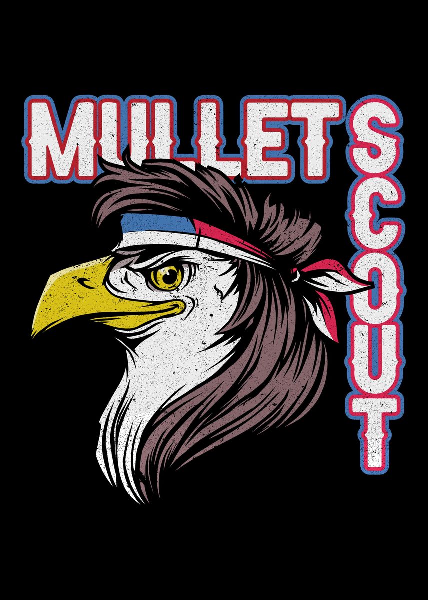 'Mullet Pride Redneck' Poster, picture, metal print, paint by ...