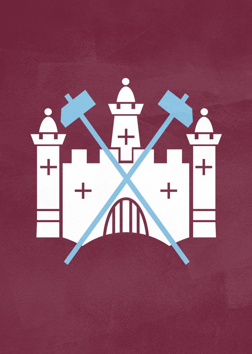 'Castle white' Poster, picture, metal print, paint by West Ham United F ...