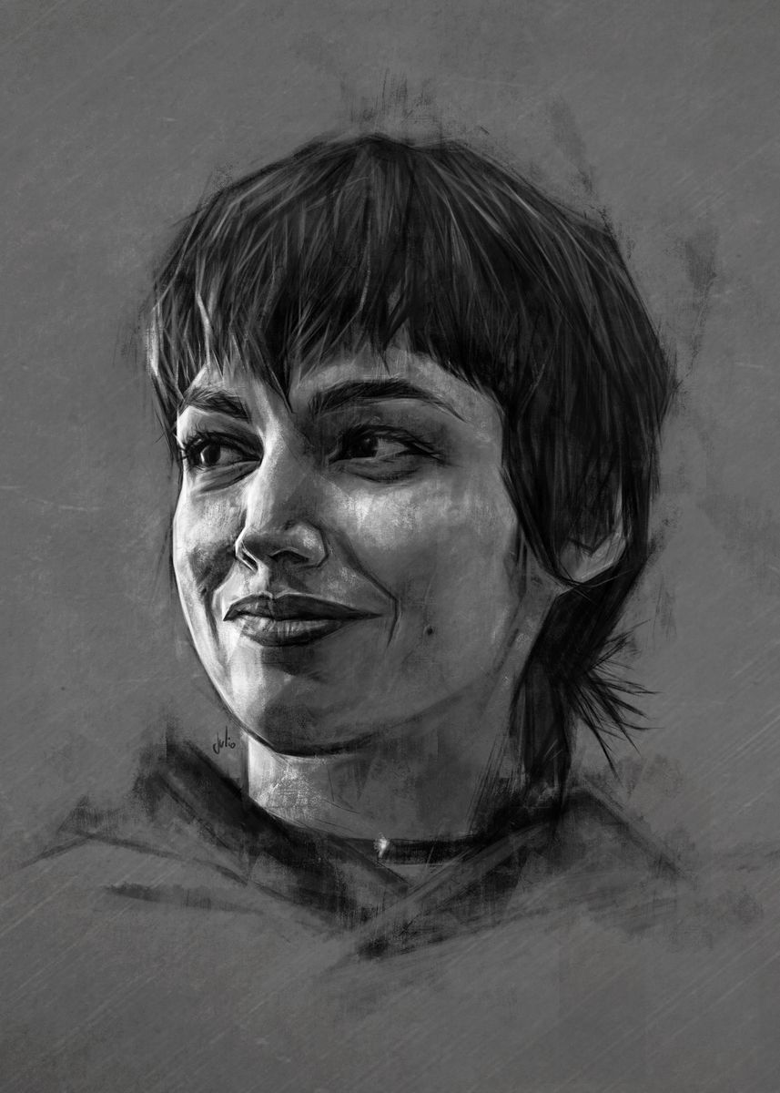 'Ursula' Poster, picture, metal print, paint by Julio Carvalho | Displate