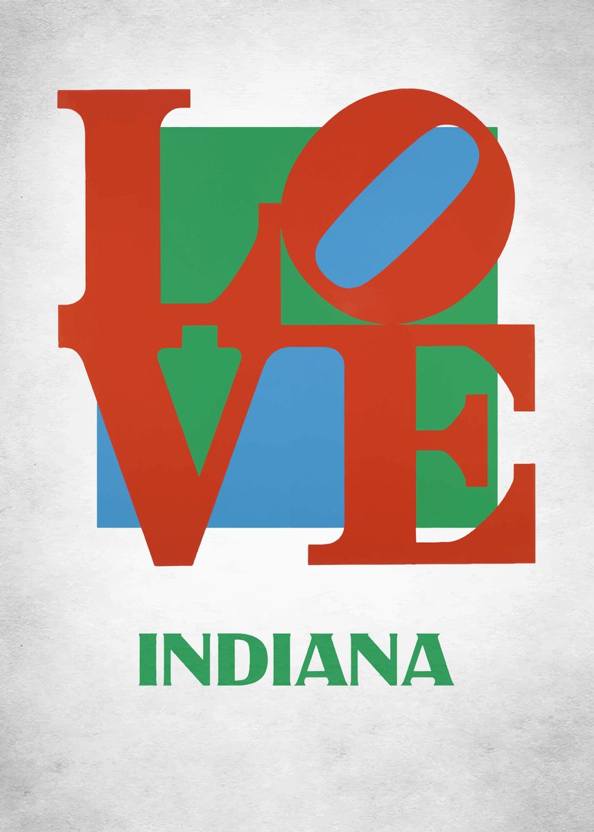 'Robert Indiana' Poster, picture, metal print, paint by Bo Kev | Displate