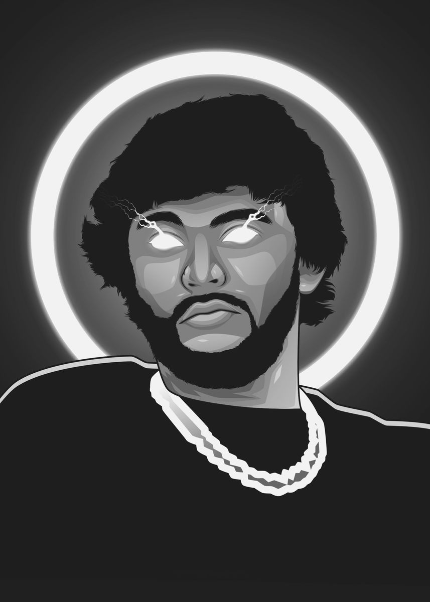 'Murda On The Beat Bnw' Poster, picture, metal print, paint by Colorize ...
