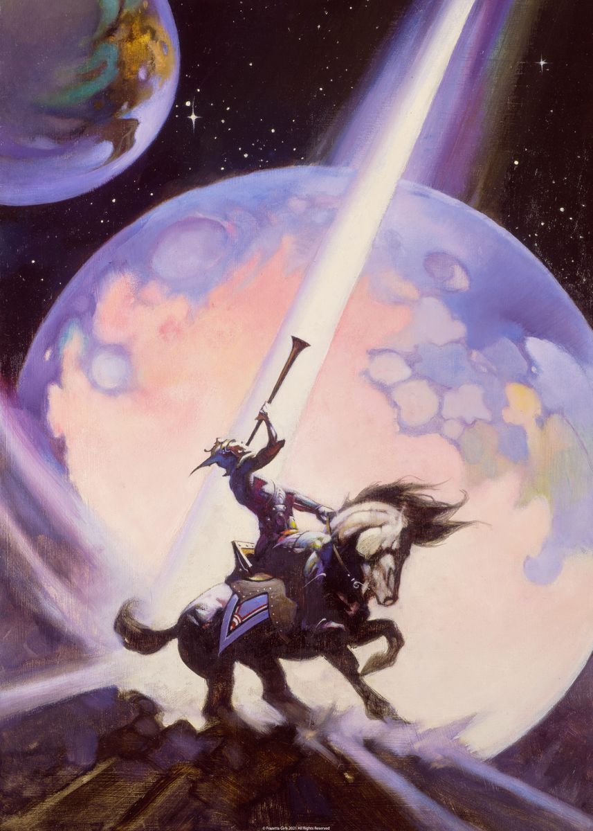 'Sound' Poster, picture, metal print, paint by Frank Frazetta | Displate