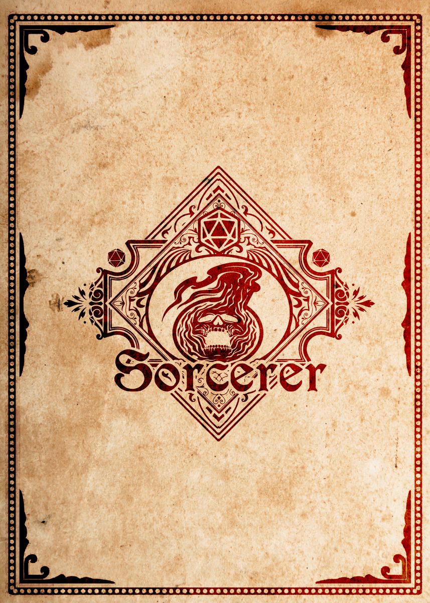 ' Sorcerer Class emblem' Poster, picture, metal print, paint by ...