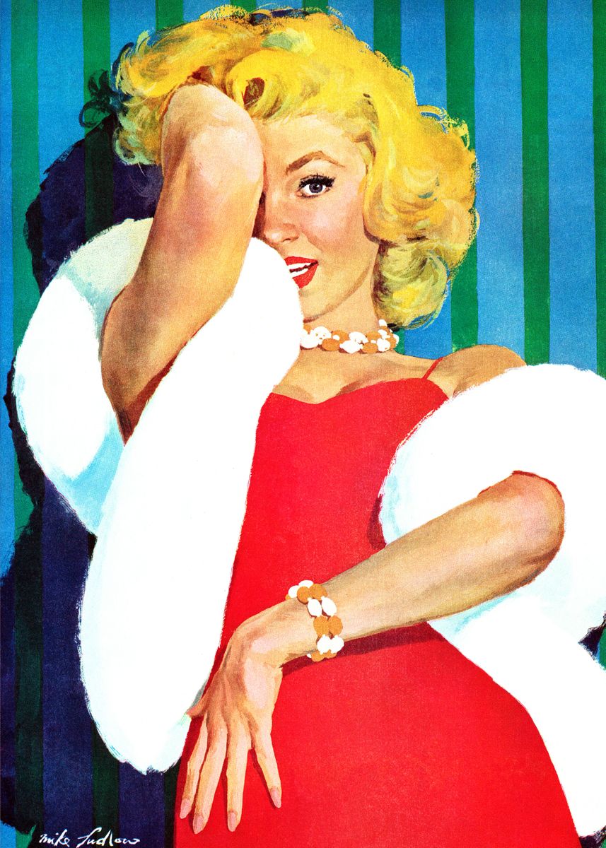 'Blonde' Poster, picture, metal print, paint by American Vintage | Displate