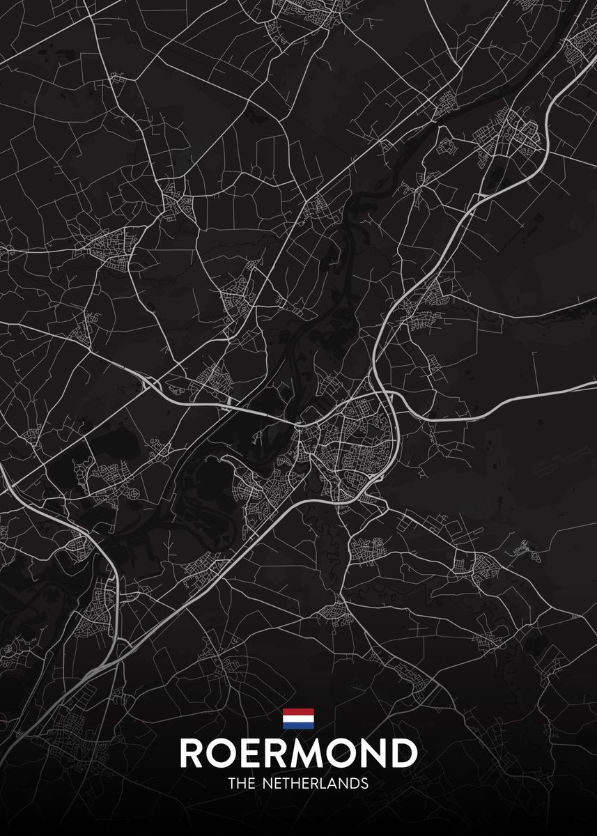 'Roermond NL' Poster, picture, metal print, paint by IMR Designs | Displate