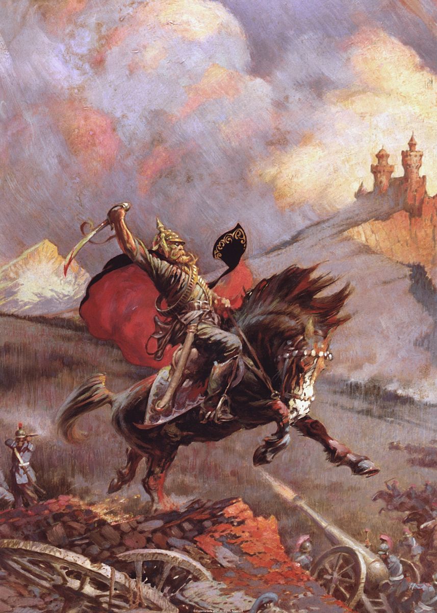 'Mad King' Poster, picture, metal print, paint by Frank Frazetta | Displate