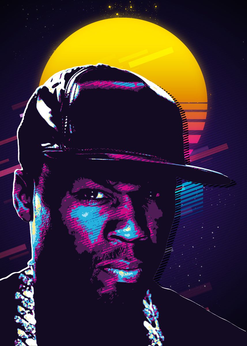 '50 Cent' Poster, picture, metal print, paint by Trending Music Retro ...
