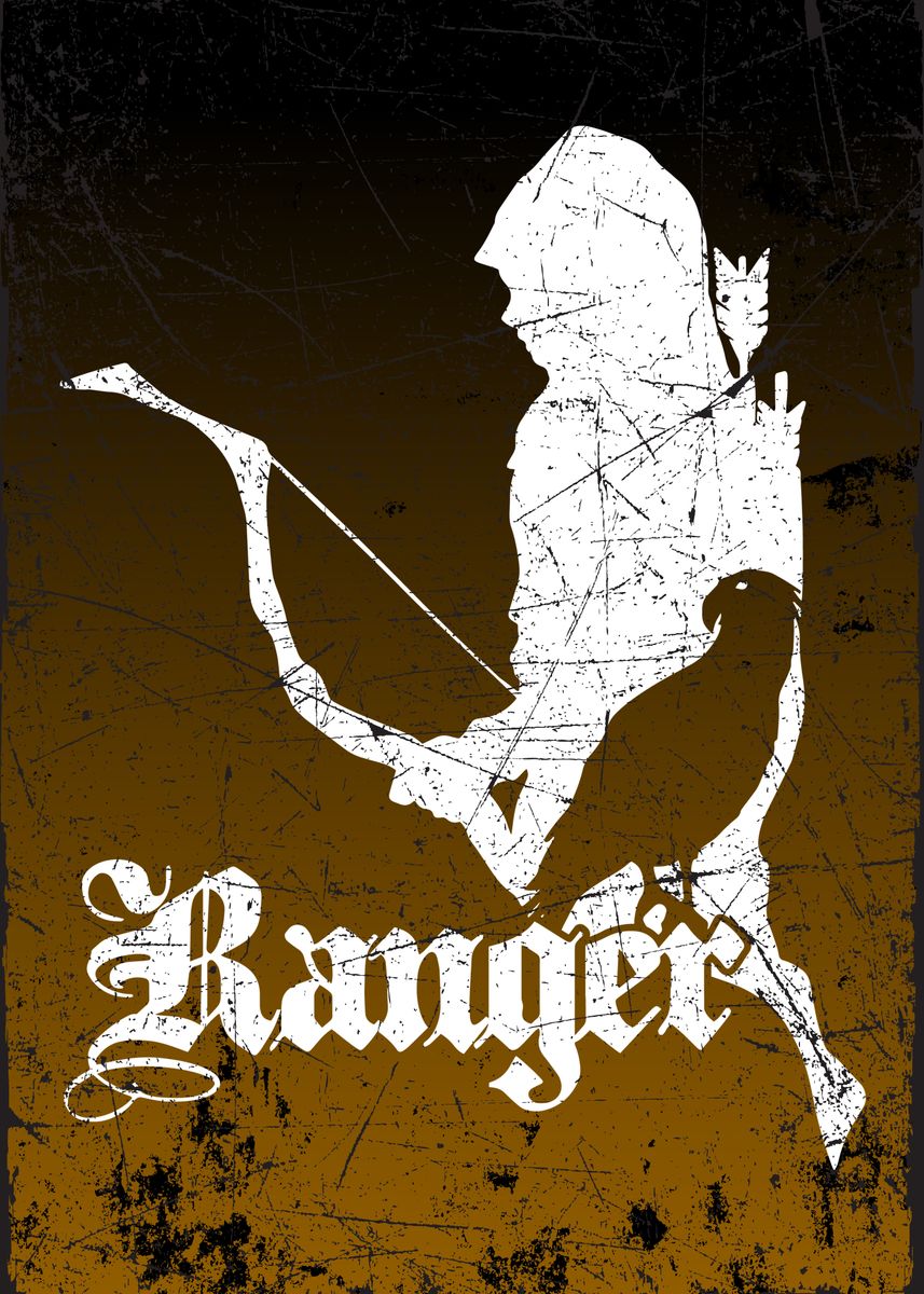 'Ranger Silhouette' Poster, picture, metal print, paint by LouteCrea ...