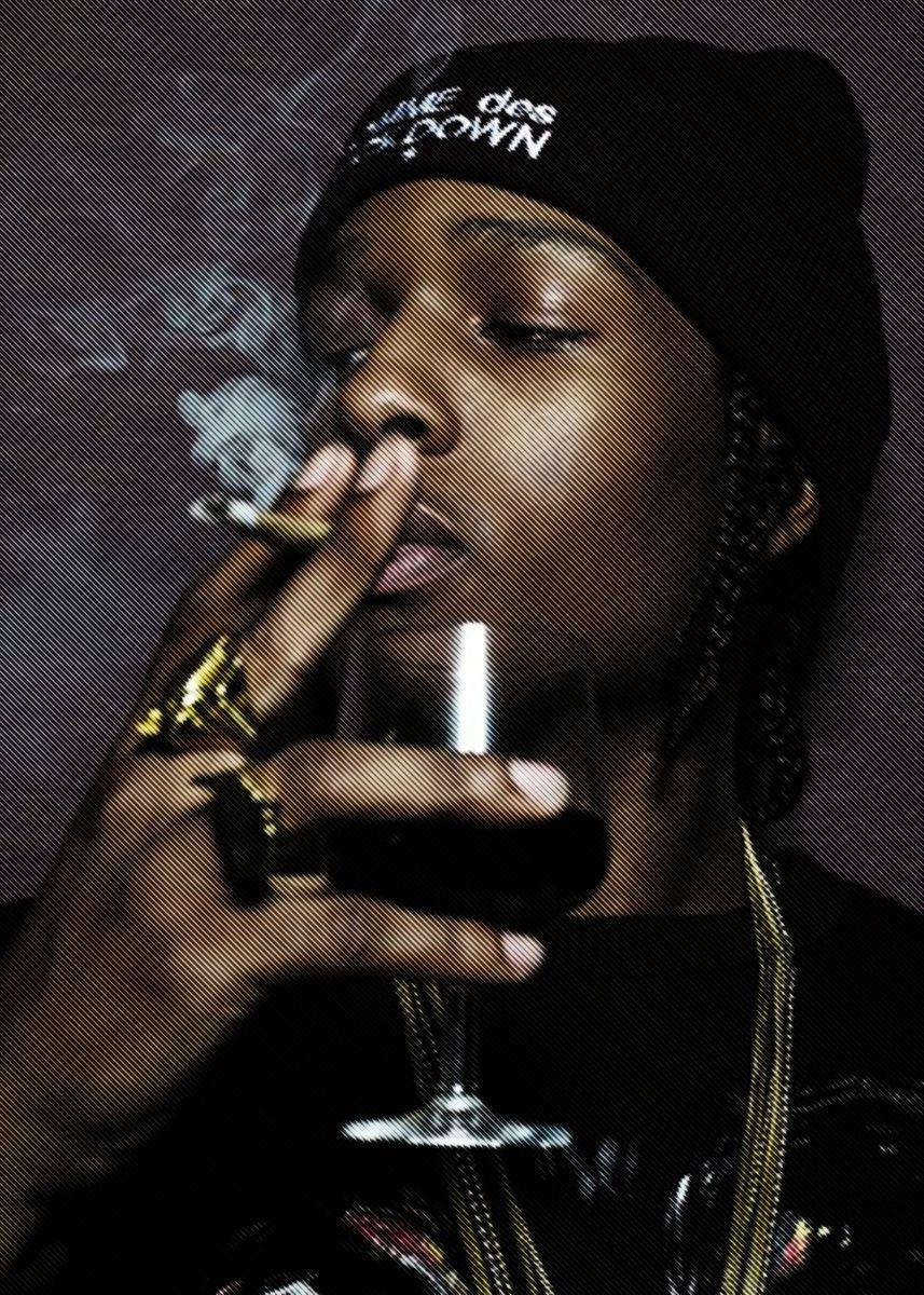 'asap rocky rapper' Poster, picture, metal print, paint by Daisuke ...