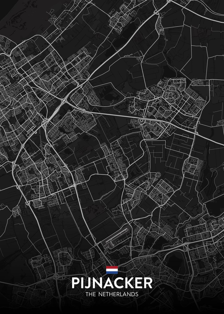 'Pijnacker NL' Poster, picture, metal print, paint by IMR Designs ...