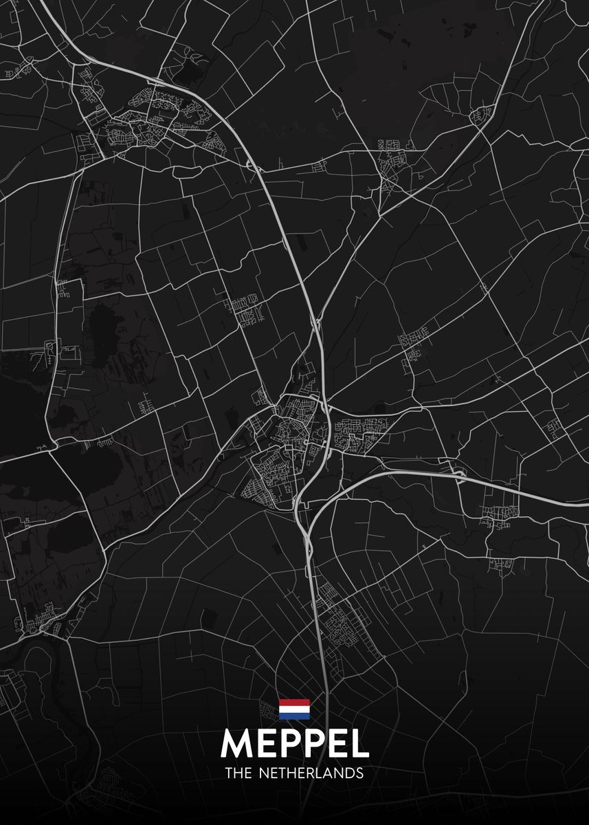 'Meppel NL' Poster by IMR Designs | Displate