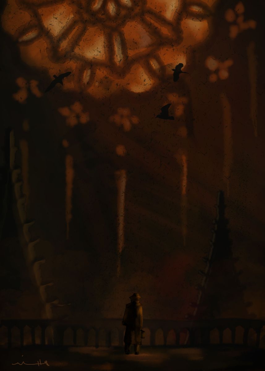 'City of Lost Souls' Poster, picture, metal print, paint by Hind Boucherit | Displate