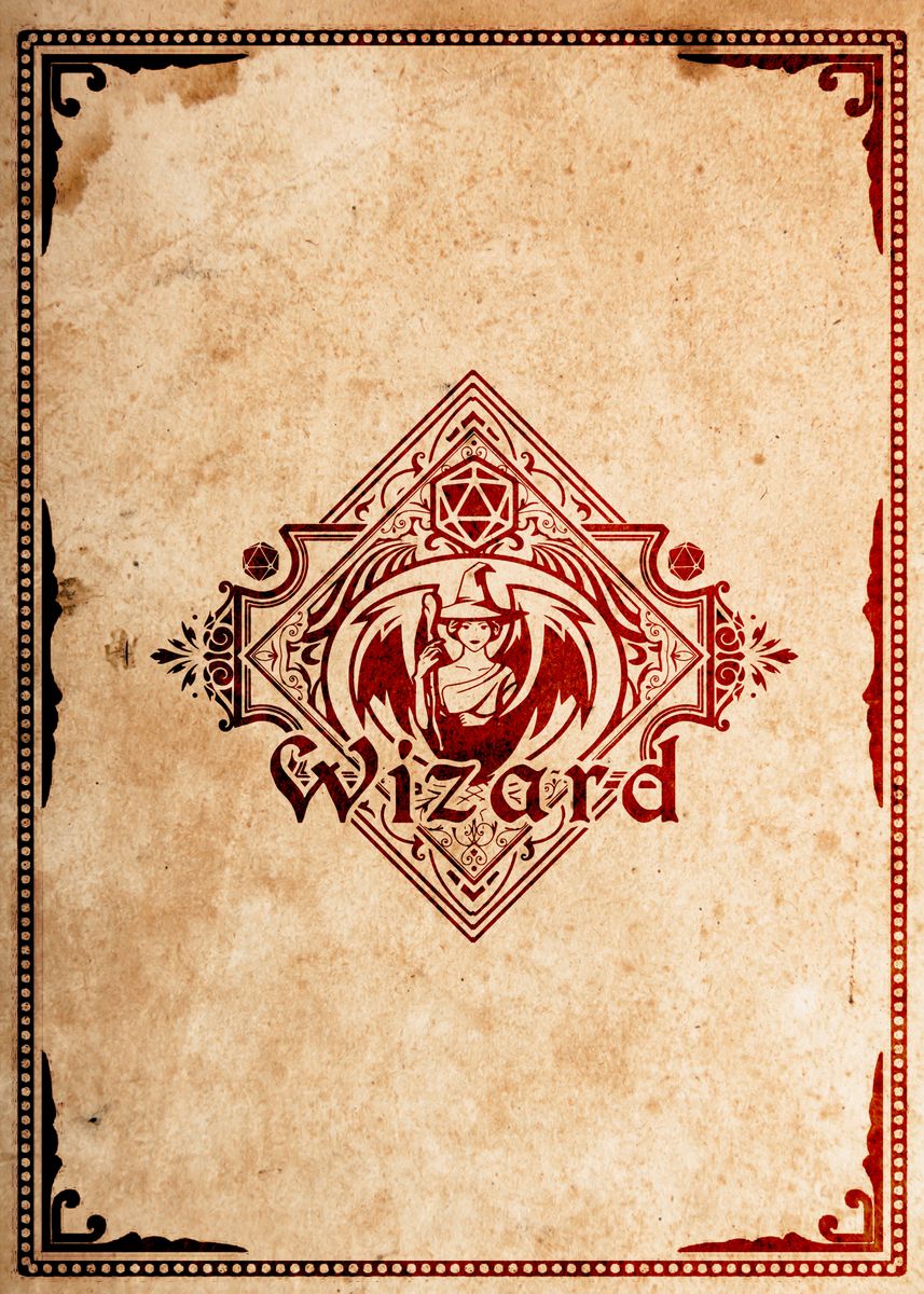 'Wizard Class emblem' Poster, picture, metal print, paint by LouteCrea ...
