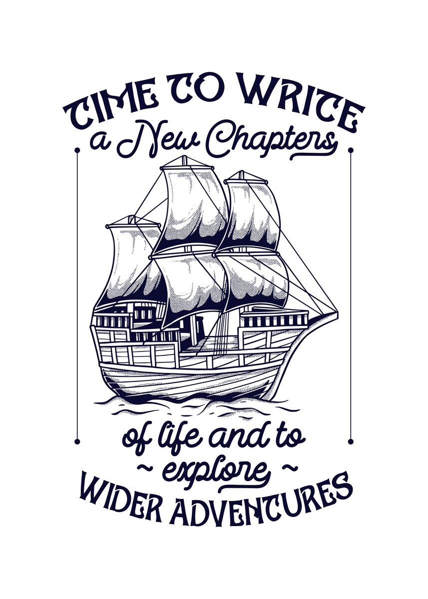 'A new chapters' Poster by vintagedivision | Displate