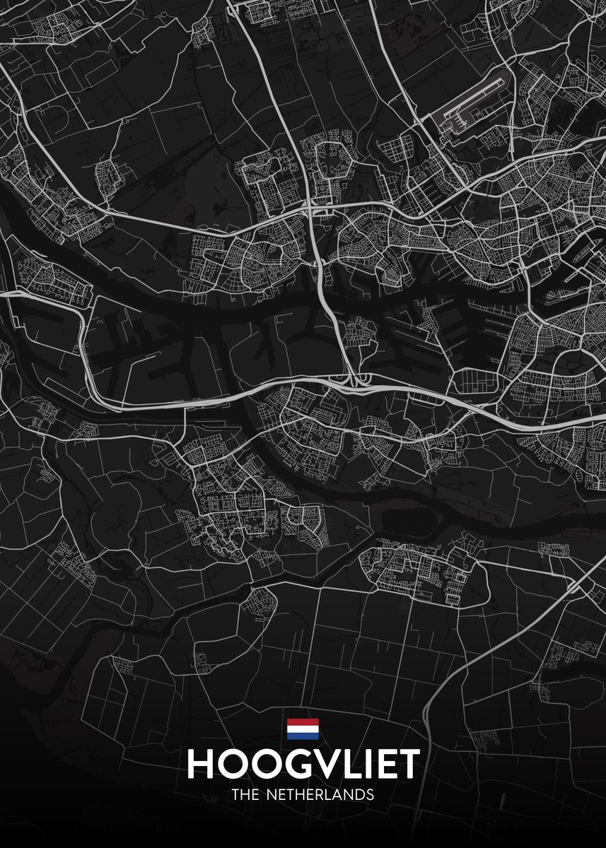 'Hoogvliet NL' Poster by IMR Designs | Displate