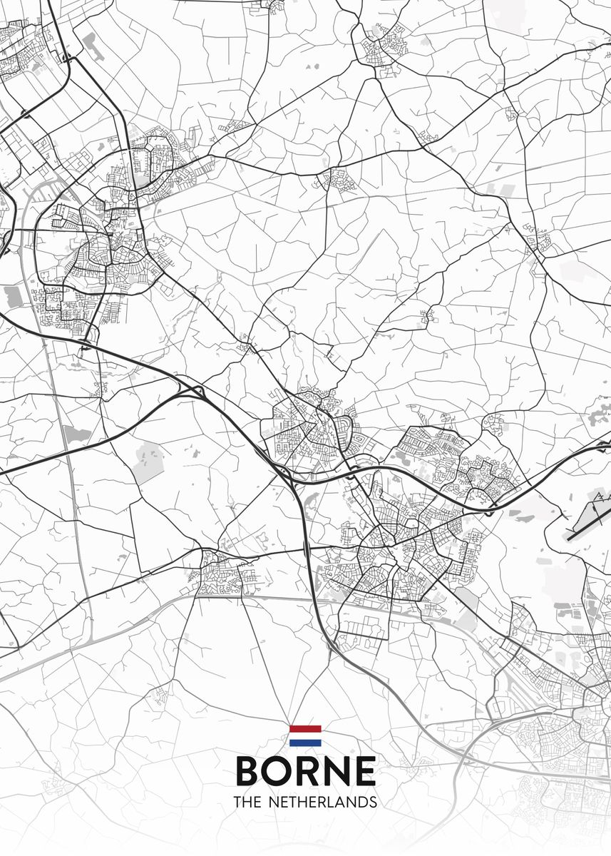 'Borne NL' Poster, picture, metal print, paint by IMR Designs | Displate