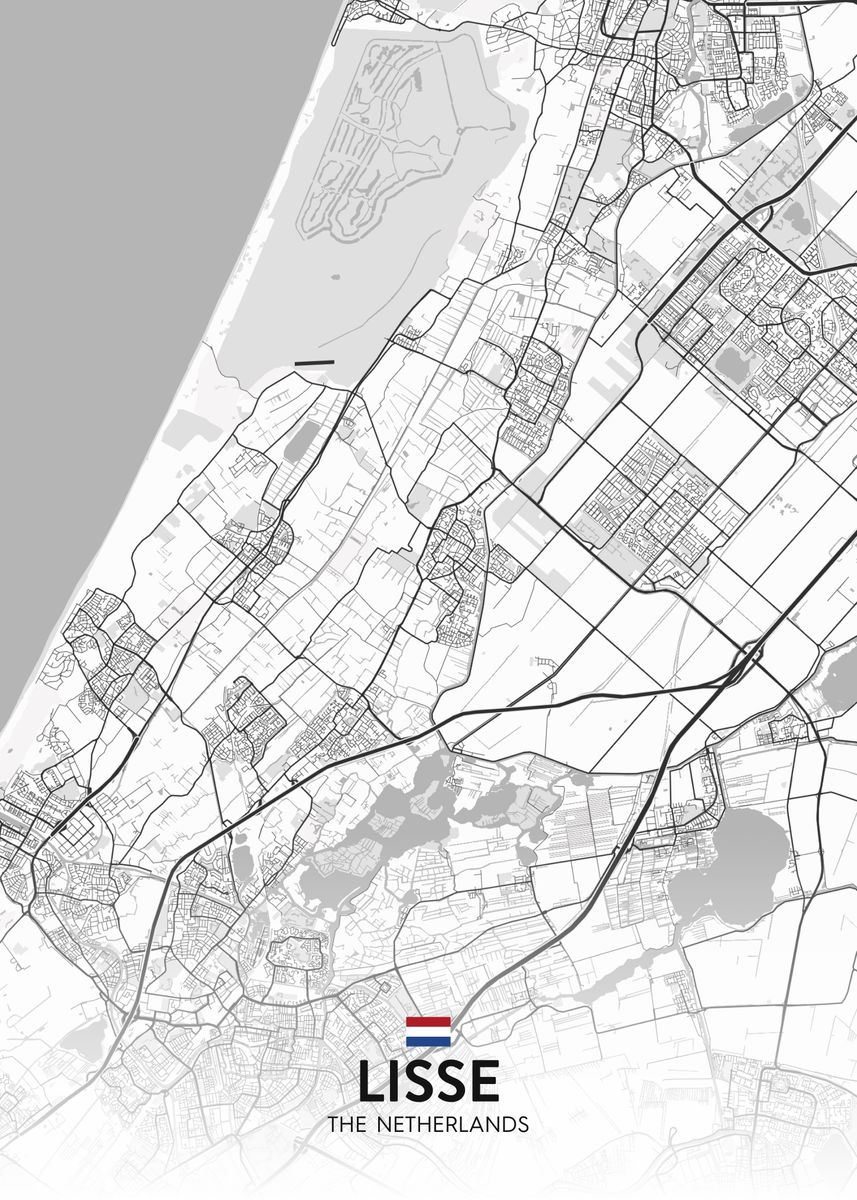 'Lisse NL' Poster, picture, metal print, paint by IMR Designs | Displate