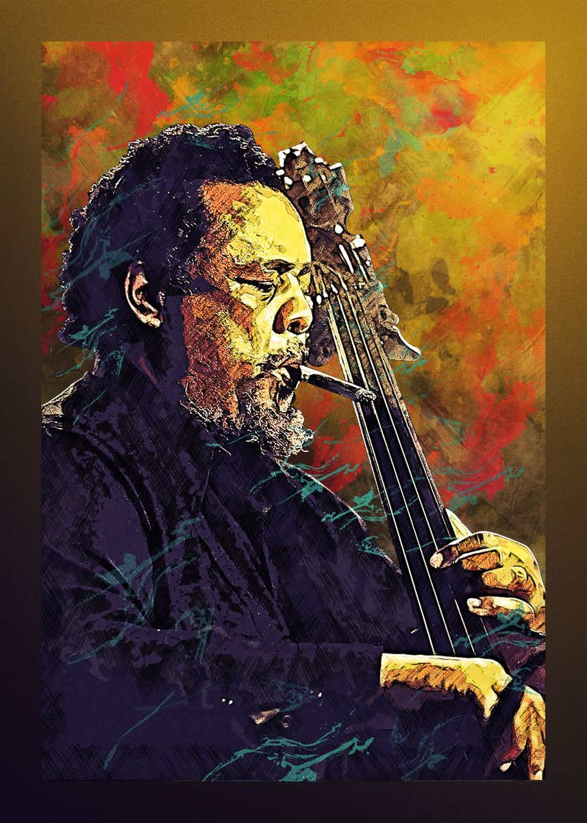 'CHARLES MINGUS' Poster, picture, metal print, paint by Alva Donna ...