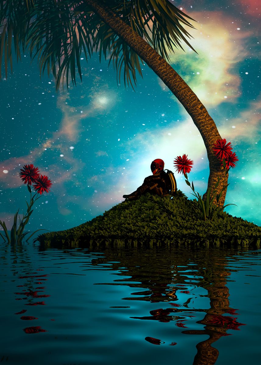 'CHILL MODE' Poster, picture, metal print, paint by Khison | Displate