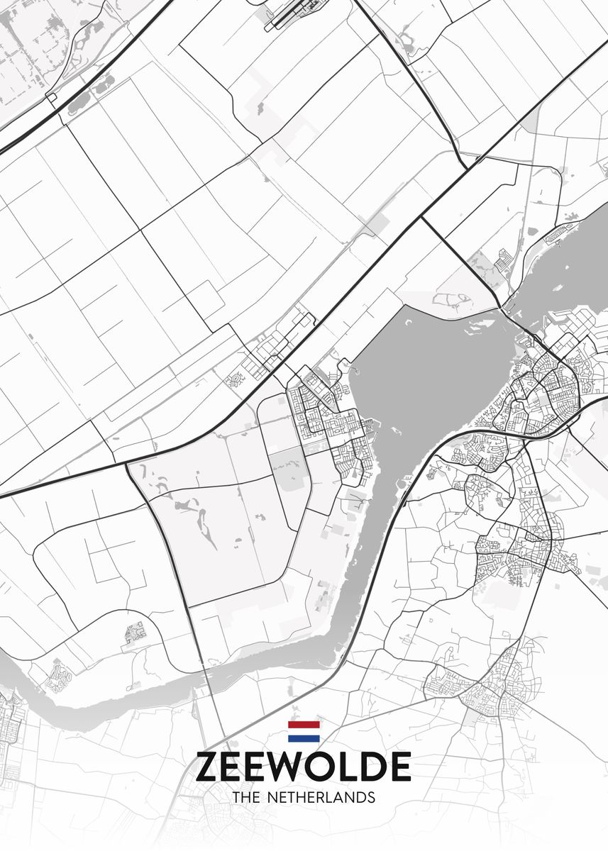 'Zeewolde NL' Poster, picture, metal print, paint by IMR Designs | Displate