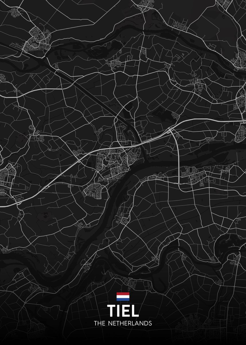 'Tiel NL' Poster, picture, metal print, paint by IMR Designs | Displate