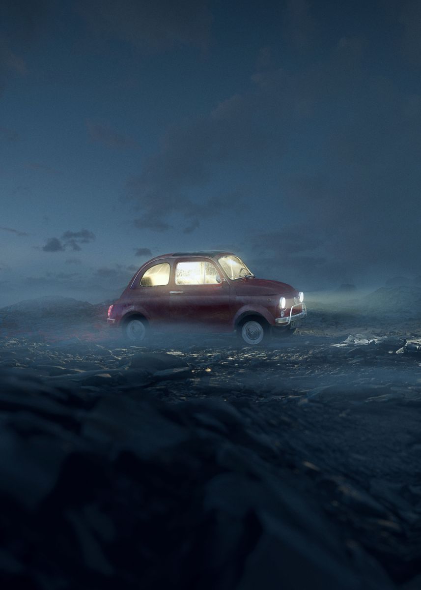 'Stuck' Poster, picture, metal print, paint by lassedesignen | Displate