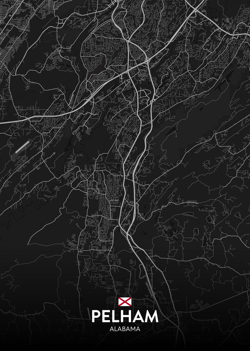 'Pelham AL' Poster by IMR Designs | Displate